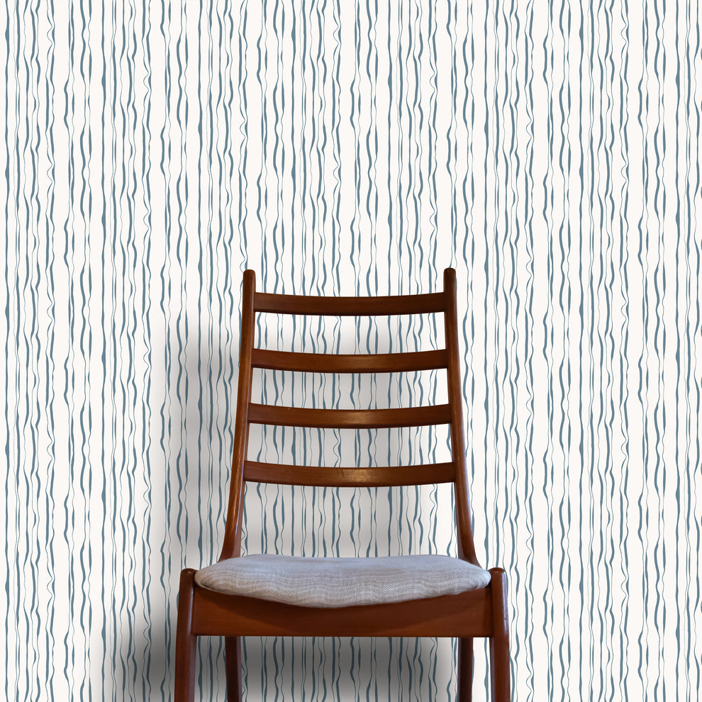 INDIAN INK WALLPAPER // stone blue – Studio Humbug